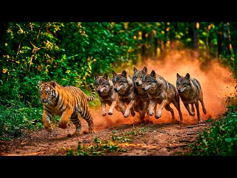 Kurtlar küçük bir kaplan yavrusunu kovalamıştı. Sonrasında ne olduğunu inanamayacaksınız!