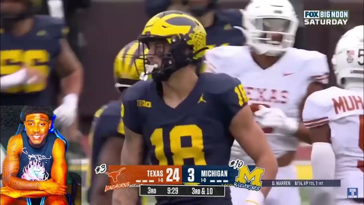 Reacting to No. 3 Texas Longhorns vs No.10 Michigan Wolverines ...