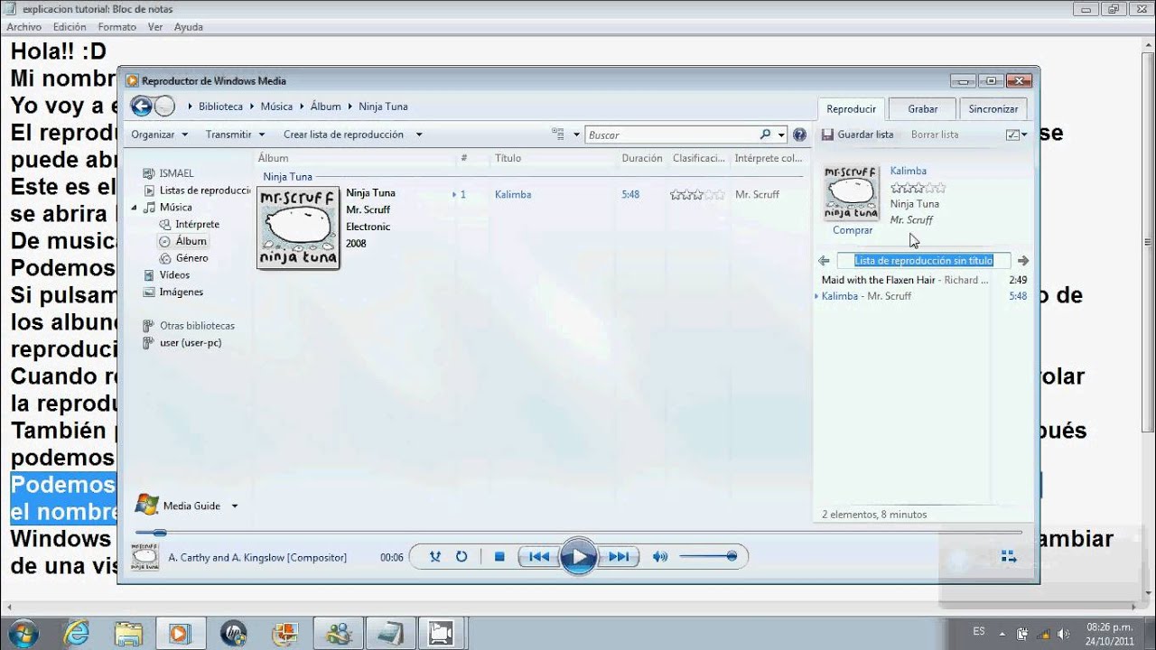 tutorial reproductor windows media.avi - YouTube