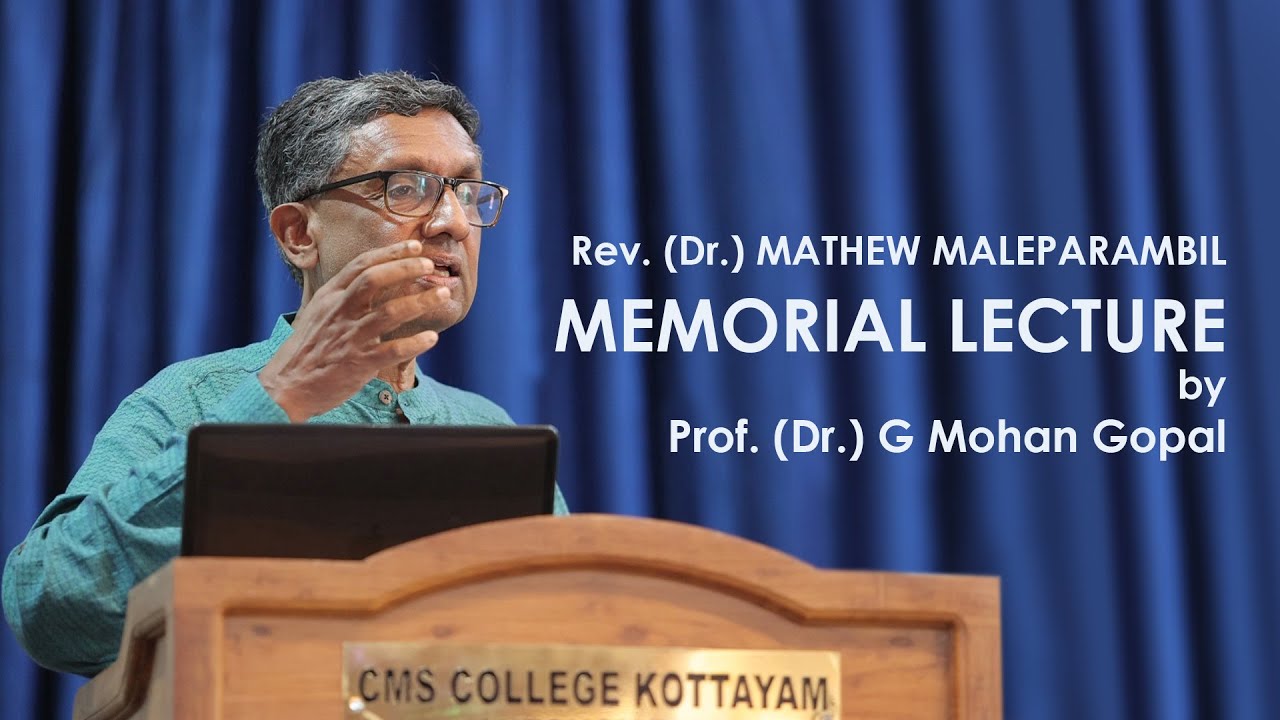 National Education Policy | Prof. (Dr.) G Mohan Gopal | CMS College ...