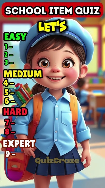 Test Your Memory: Guess These School Supplies! #shorts #trivia #quiz # ...