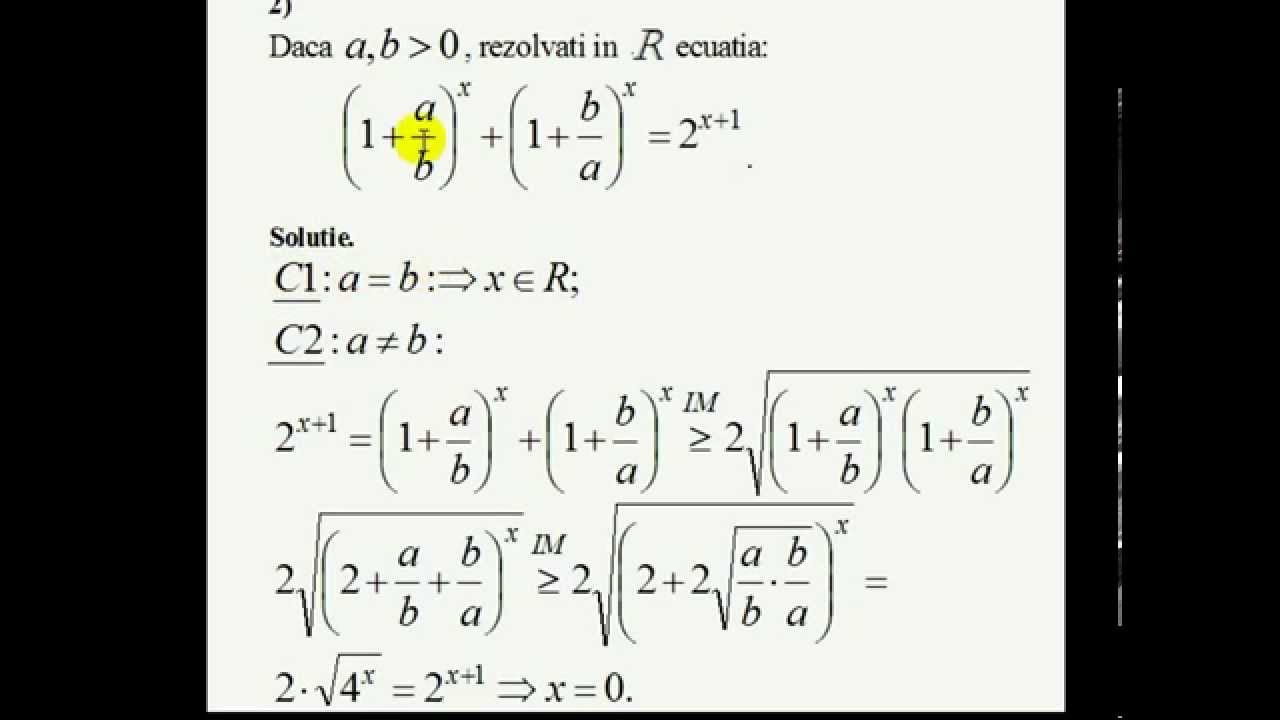 X-Algebra-Ecuatii exponentiale-Excelenta - YouTube