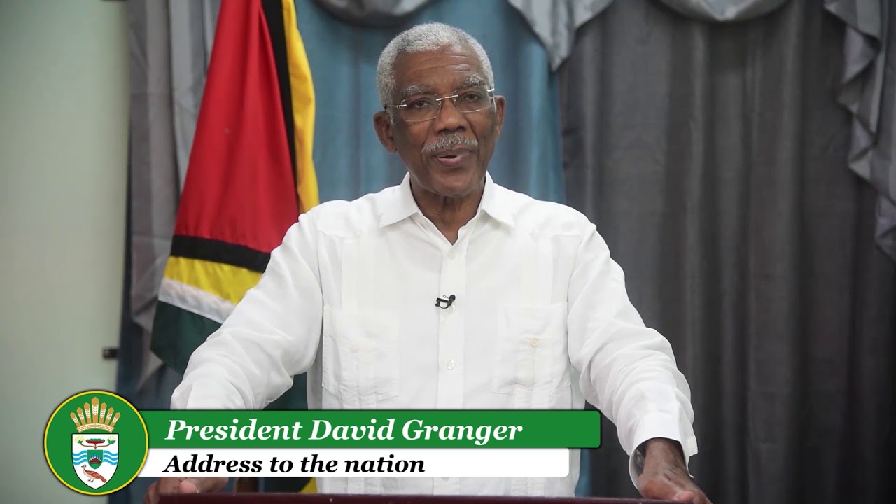 President David Granger addresses the nation following the ruling of ...