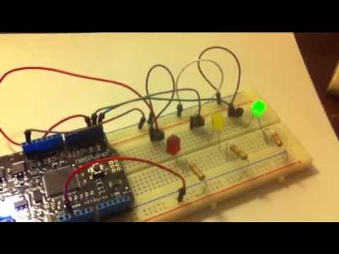 Netduino LED Traffic Light - YouTube