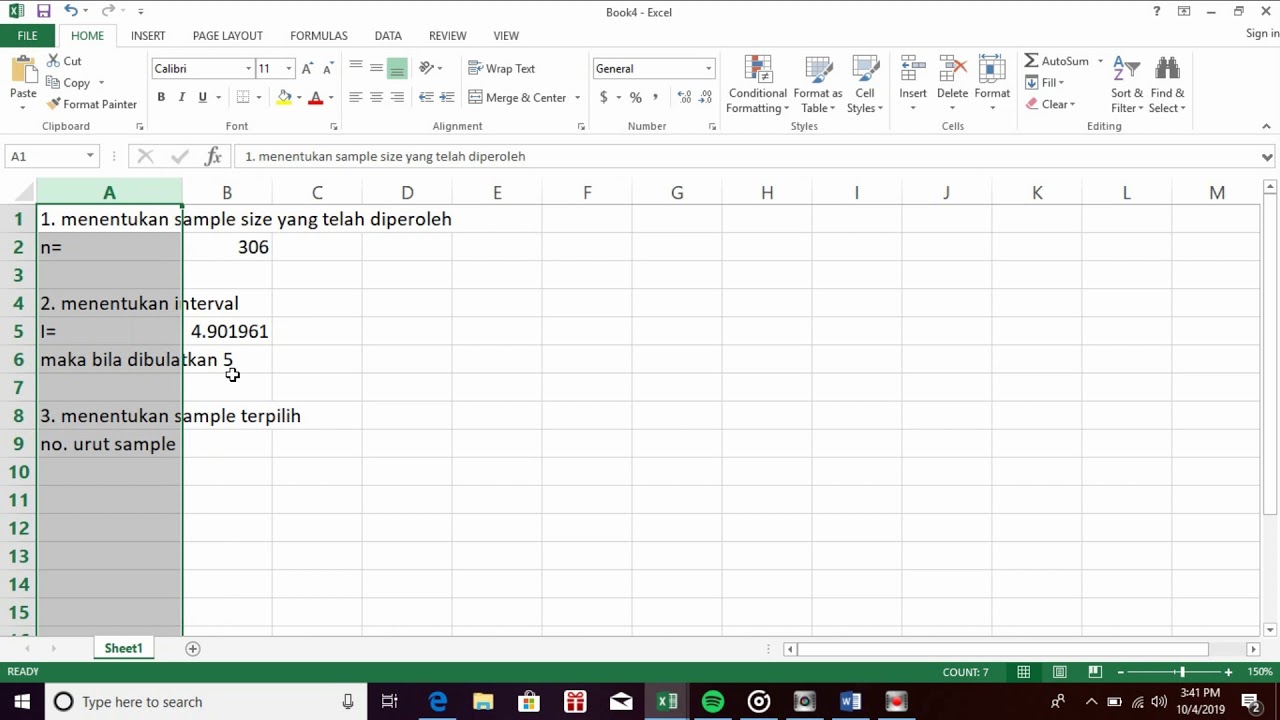 MEMBUAT SAMPLING SISTEMATIS DENGAN EXCEL? TONTON VIDEO INI - YouTube