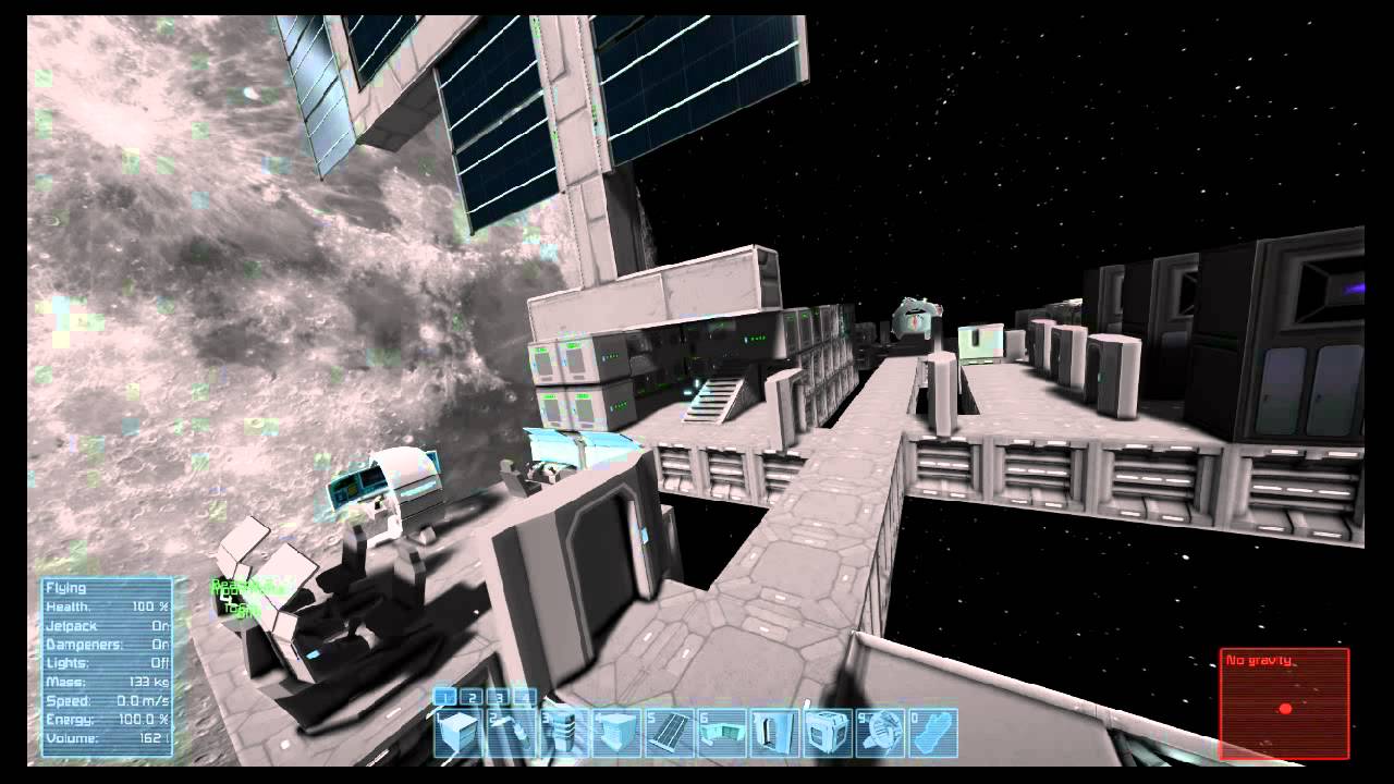 space engineers: Moon base! construction on the moon base has began ...