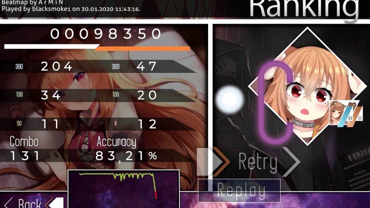 osu! RZ DT Bombs awey - YouTube