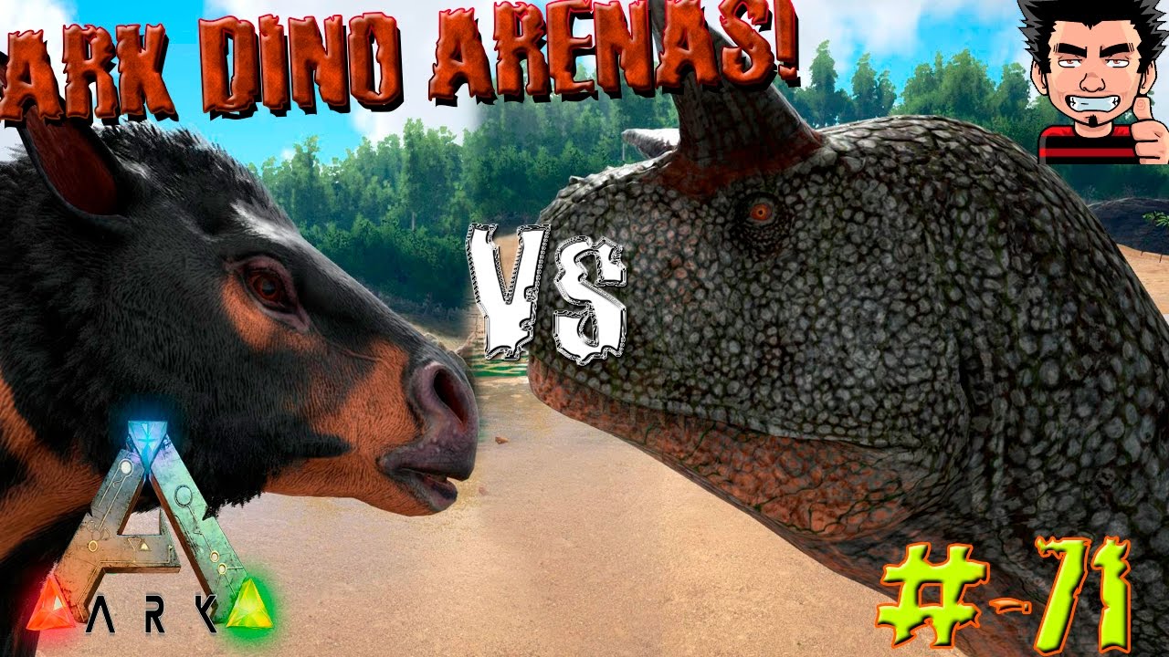 ARK Survival Evolved Batalla Chalicotherium VS Carno combate arena ...