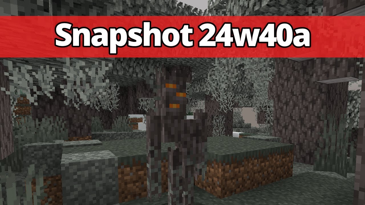 Snapshot 24w40a – Winter drop con Pale Garden, Creaking, musgo y roble pálidos, madera blanca ...