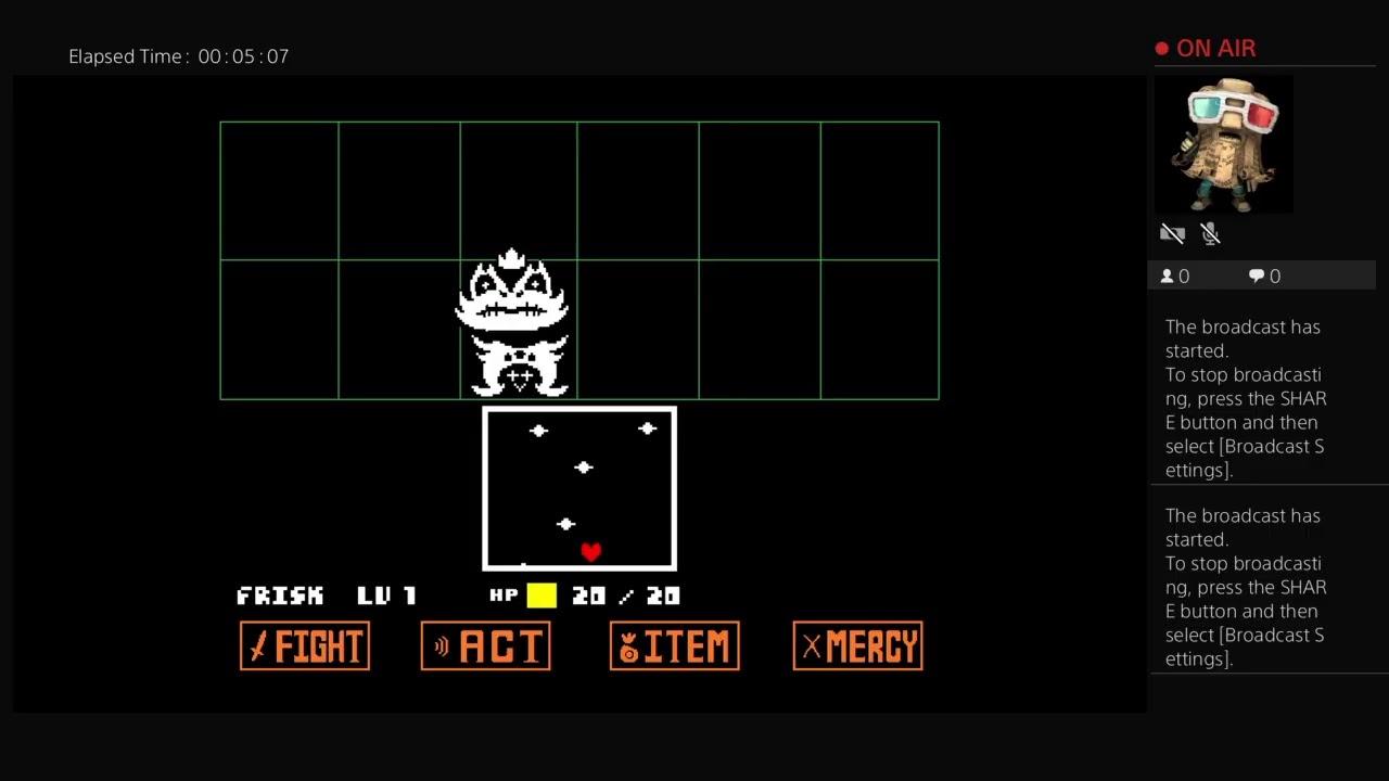 Pacifist attempt with the name "Frisk" (Hard mode) - Undertale - YouTube