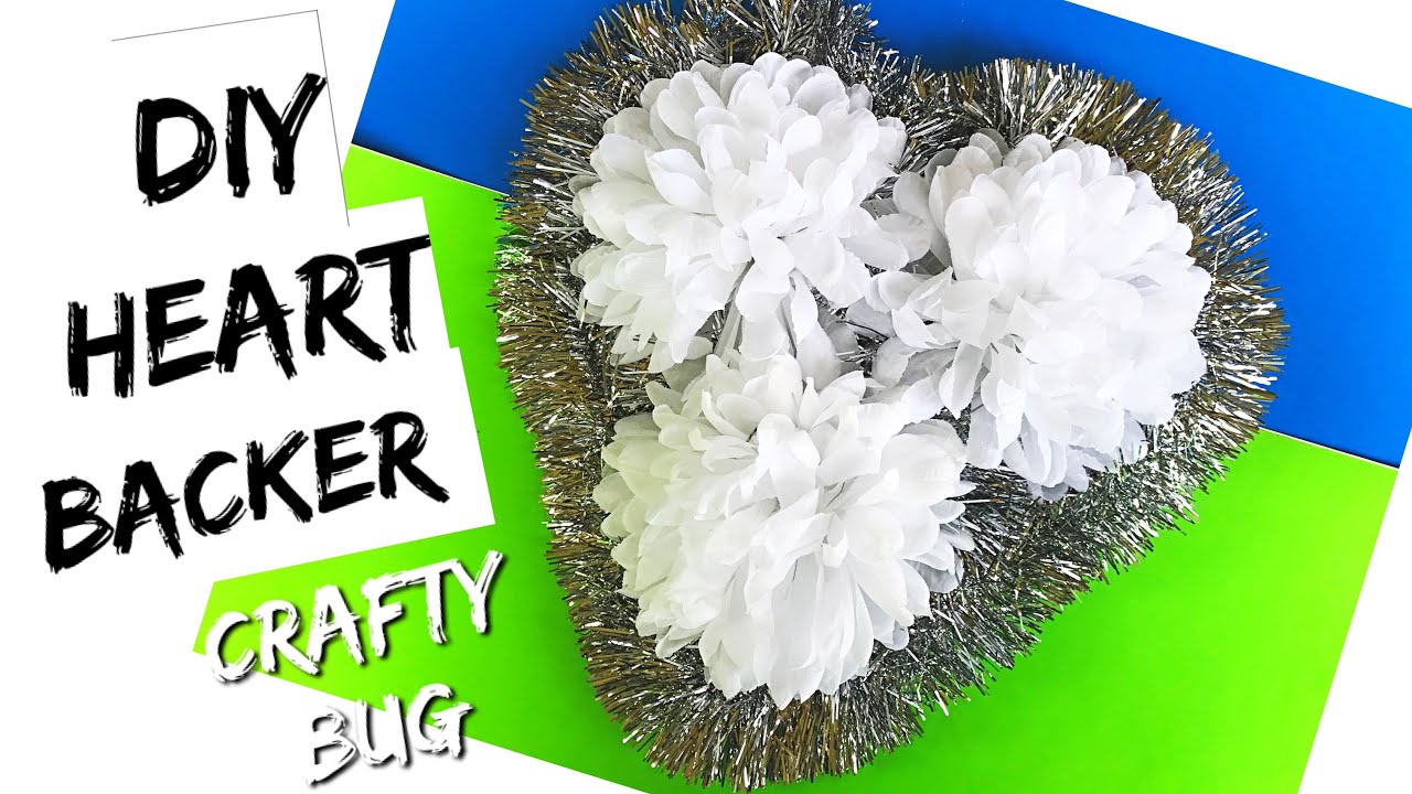 DIY HOMECOMING MUM HEART BACKER tutorial; instructions how to make ...