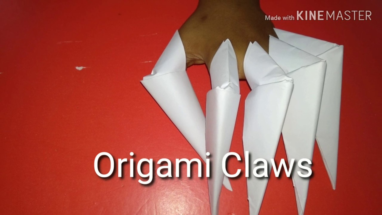 Origami Claws Origami paper crafts #origami#papercraft #art - YouTube