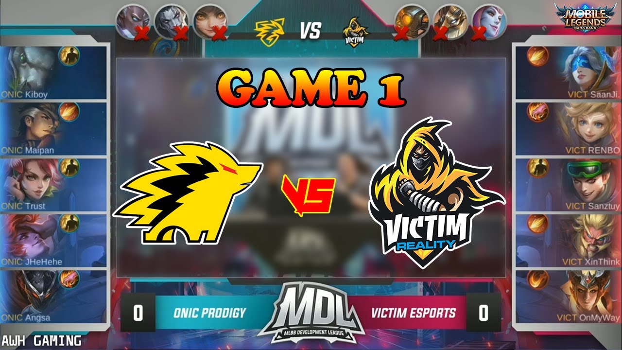 ONIC PRODIGY vs VICTIM ESPORTS GAME 1 MDL S1 - MOBILE LEGENDS BANG BANG ...