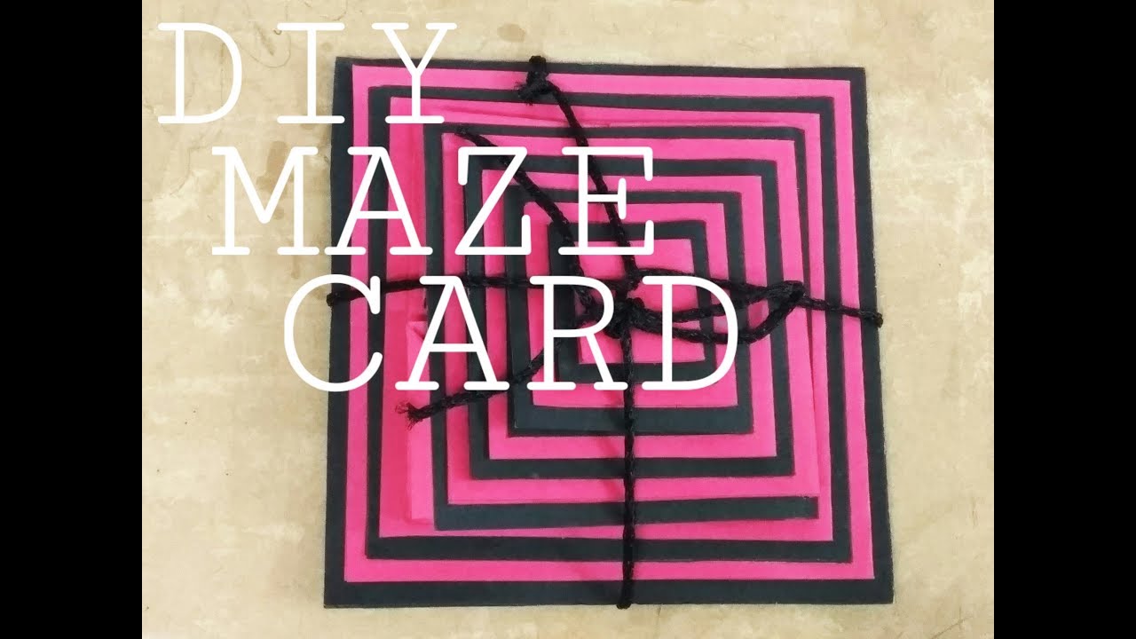 DIY MAZE CARD (VALENTINE'S SPECIAL) - YouTube