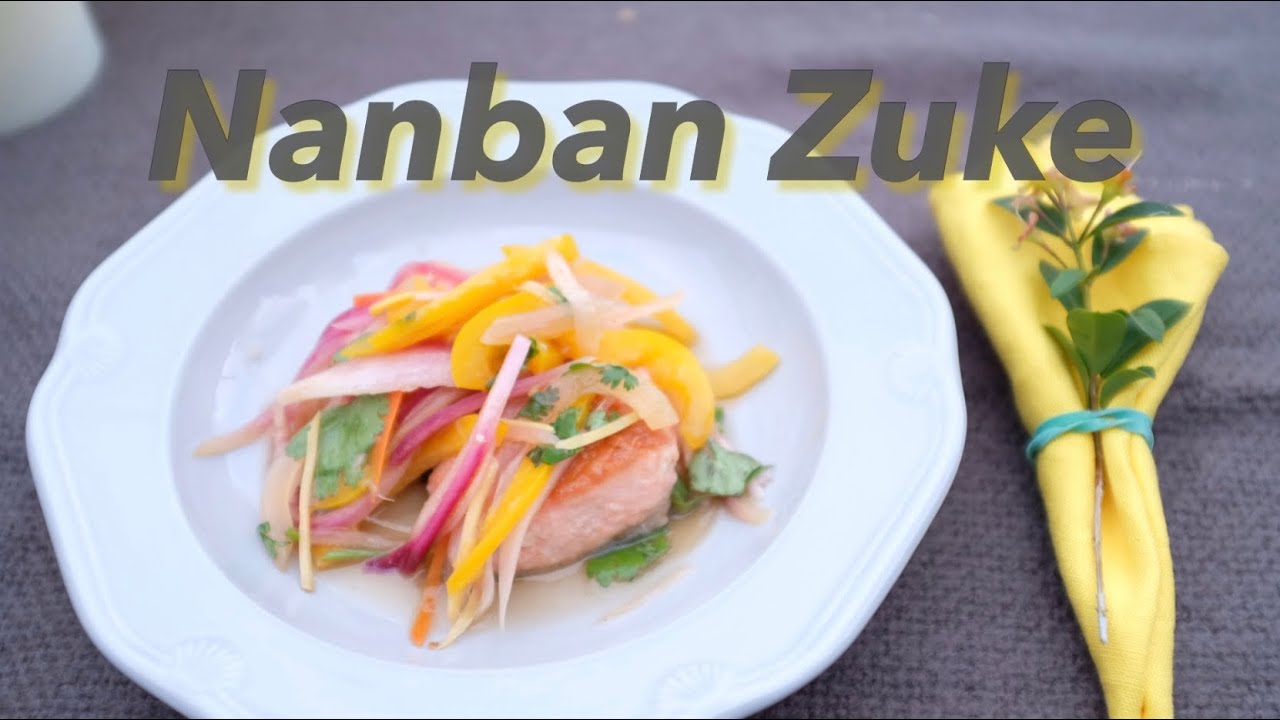 Salmon & Tofu w/ Sweet & Sour Japanese dressing ‘Nanban Zuke' [Dish 5 ...