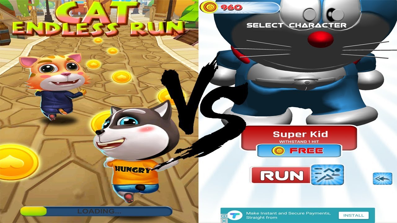 Cat Endless run vs Subway Dora Adventure Rush Gameplay For All Kids And ...