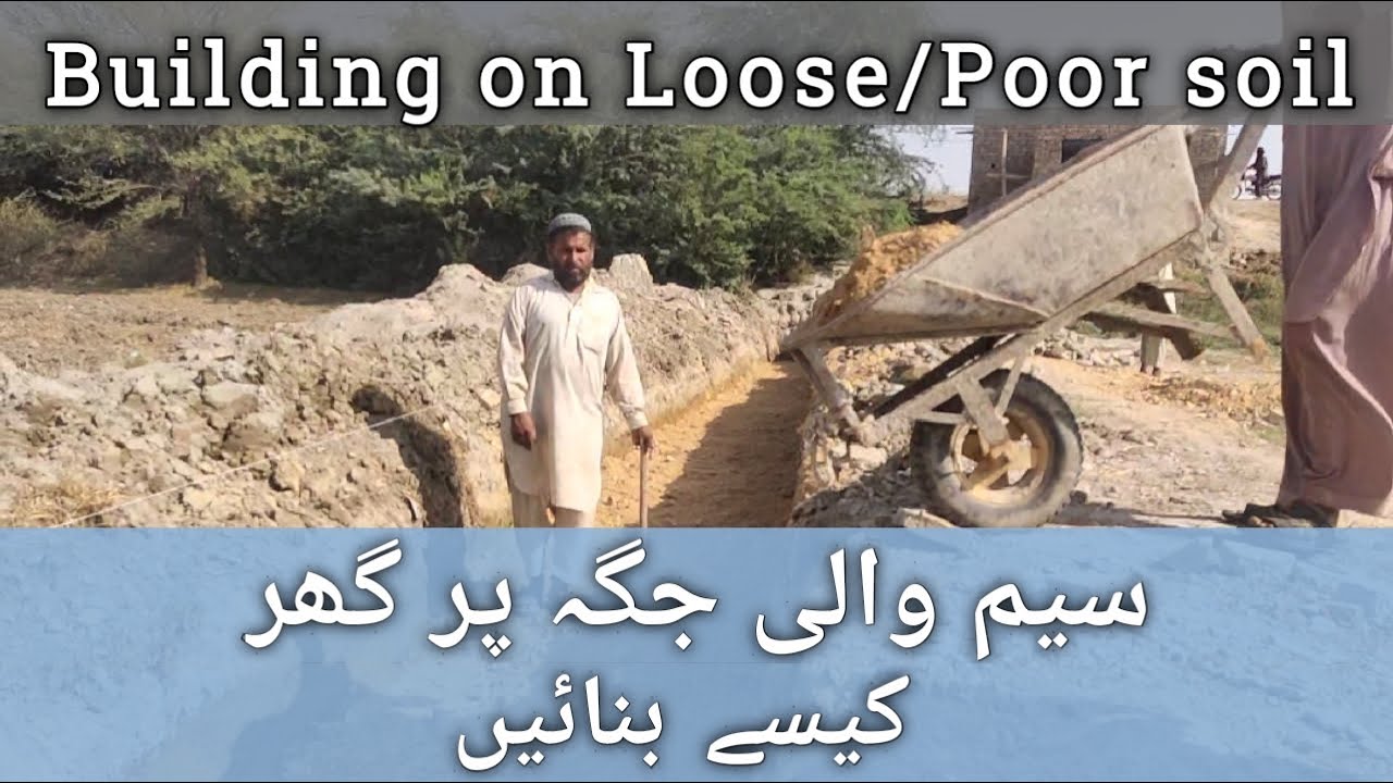 How to build a House on Loose Soil | Depth of Footing and Reinforcement ...