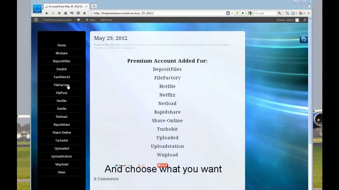 Best premium accounts ever - FreePremiumAccounts.Eu - YouTube