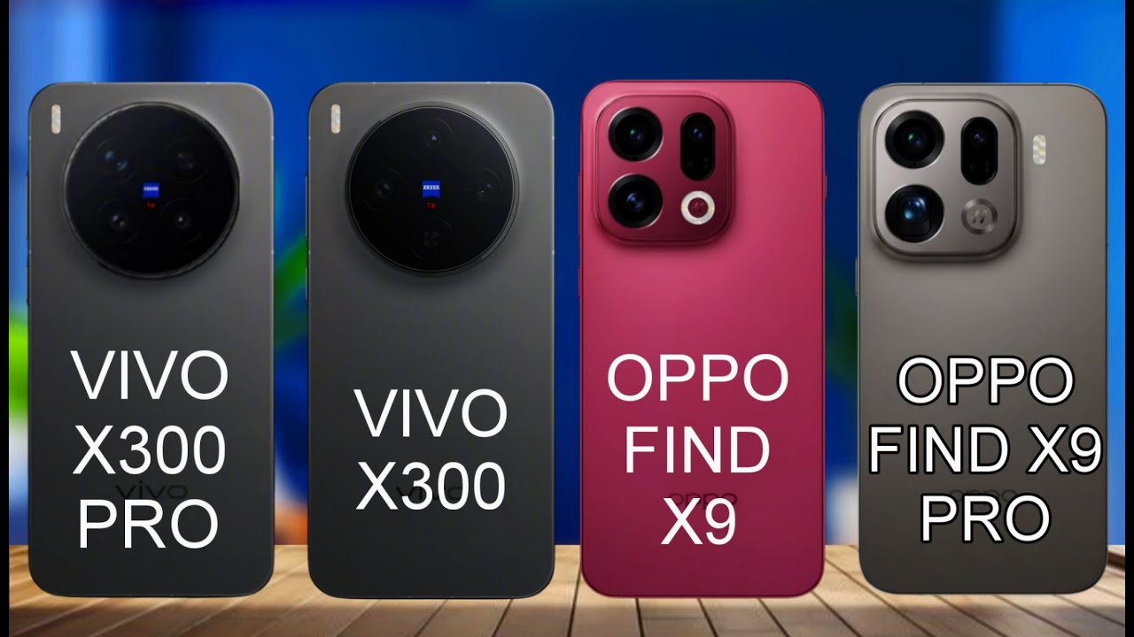 Vivo X300 Vs Vivo X300 Pro Vs Oppo Find X9 Vs Oppo Find X9 Pro - YouTube