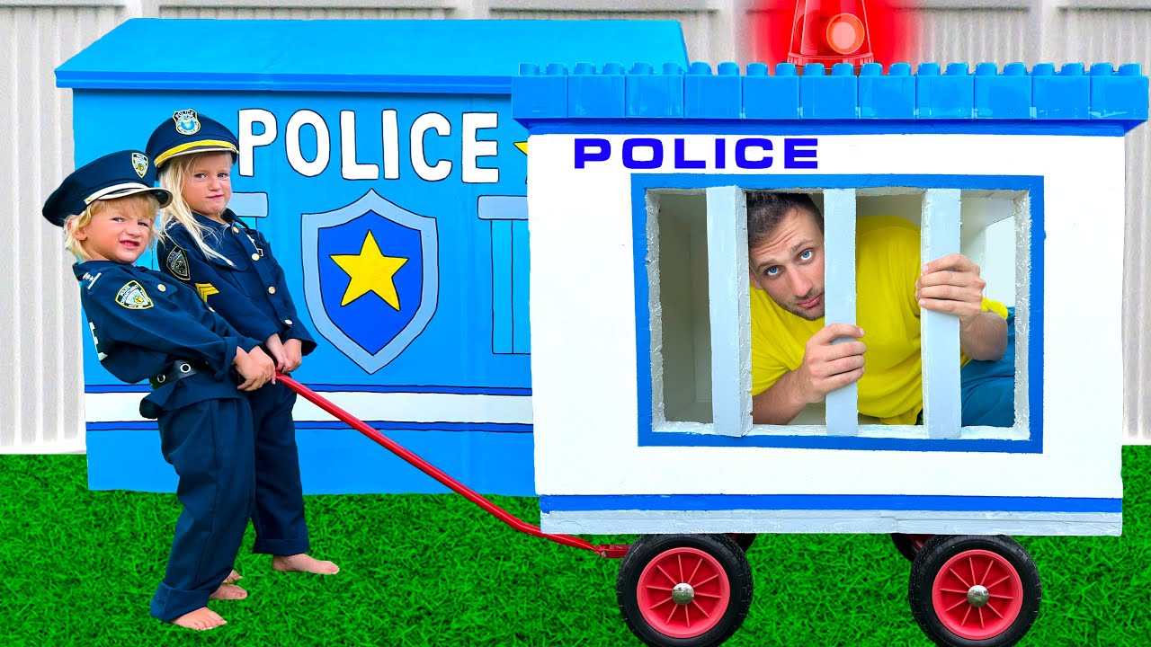 Police Kids Song + more Kids Songs by Katya and Dima - YouTube