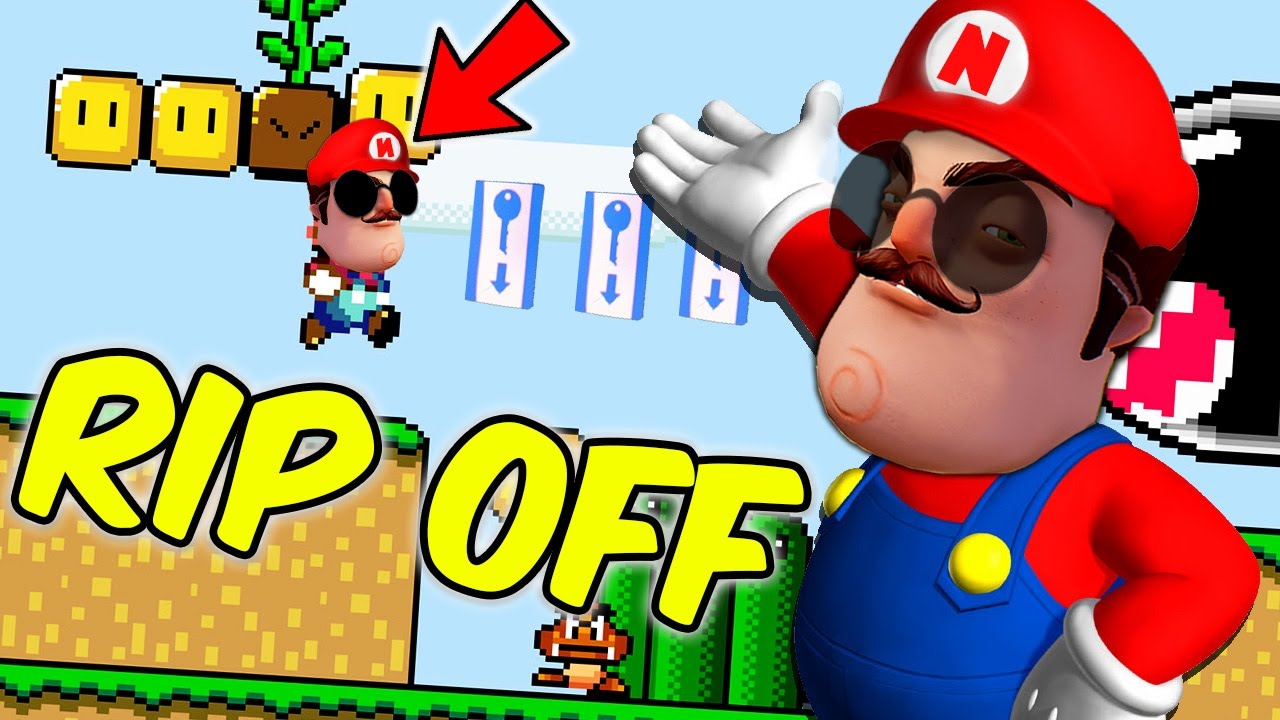5 Hello Neighbor RIP OFF games! | Super Neighbor Mario World - YouTube