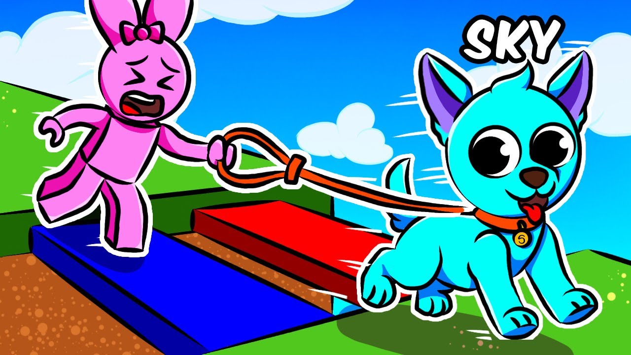 PINKI CONVIERTE a SKY en PERRO en ROBLOX!💙😱 - YouTube