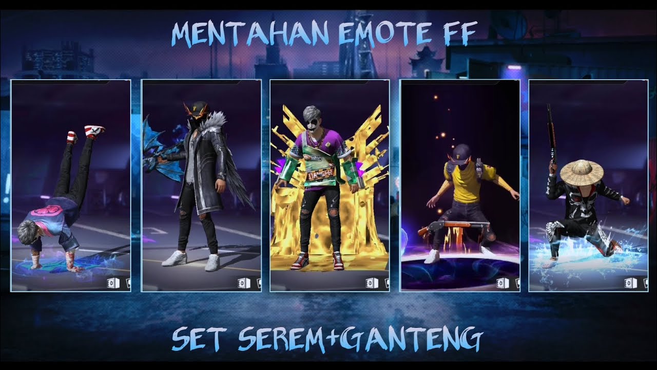 8 MENTAHAN EMOTE FF TERBARU || MENTAHAN VIDEO FF - YouTube