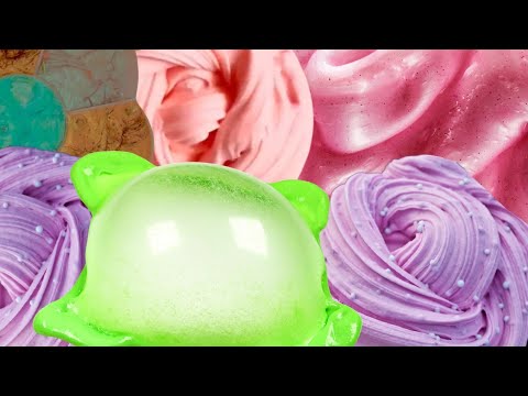 Satisfying Slime - Popping, Stretching, Playing and Poking Slime. Very ...