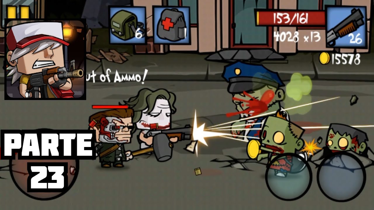 Zombie Age 2 Gameplay — Misión 23 Zombie Slayer (Android) | Down Town ...