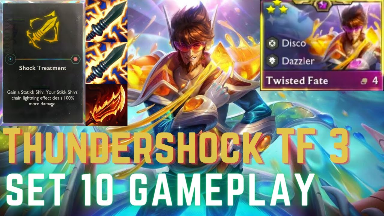 THUNDERSHOCK TWISTED FATE 3!! Pikachu Build is Back? | Set 10 TFT ...