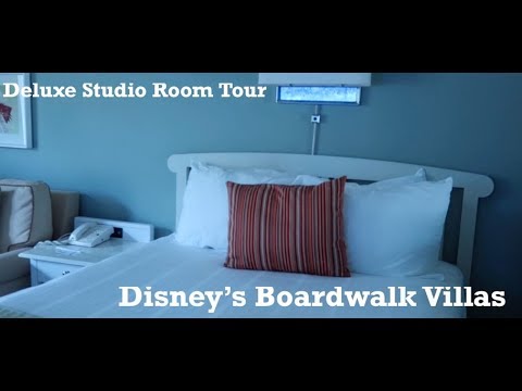 Disney's Boardwalk Villas DVC Deluxe Studio Room Tour (July 2019) - YouTube