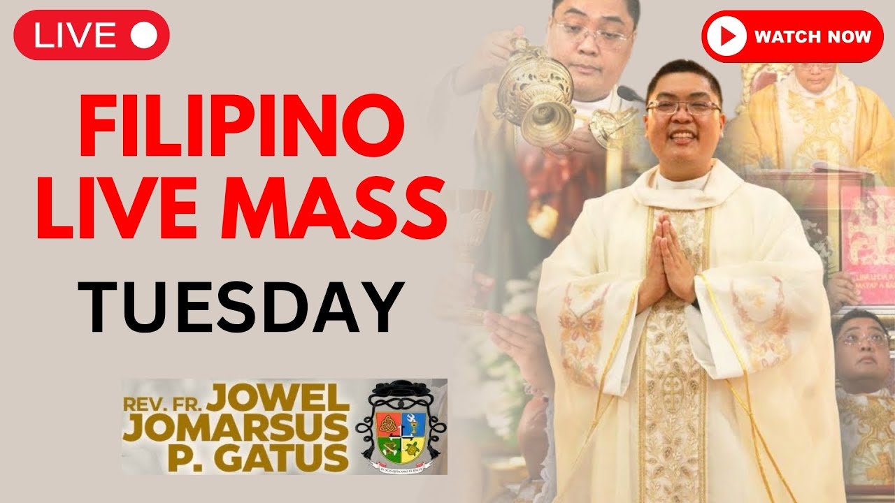 TUESDAY FILIPINO LIVE MASS TODAY | July 8, 2025 | Father Jowel Gatus ...