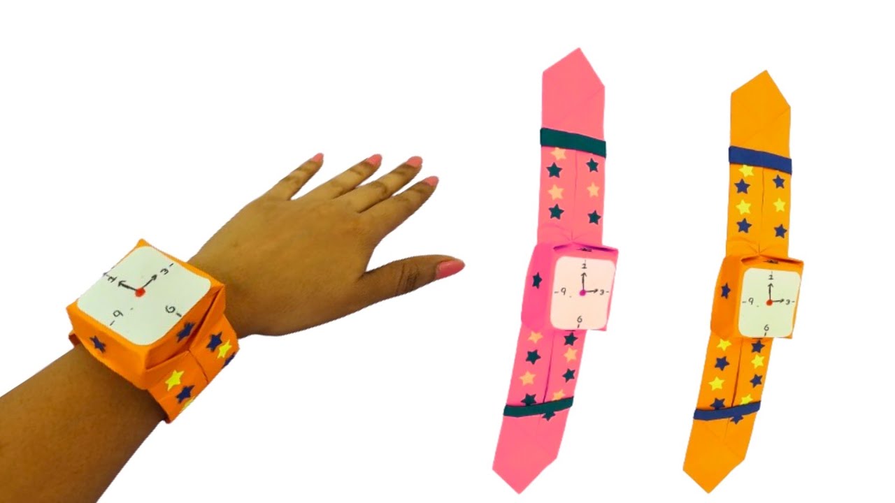 How Yo Make Easy Paper Watch Memo For Kids / Nursery CraftIdeas/ Paper ...