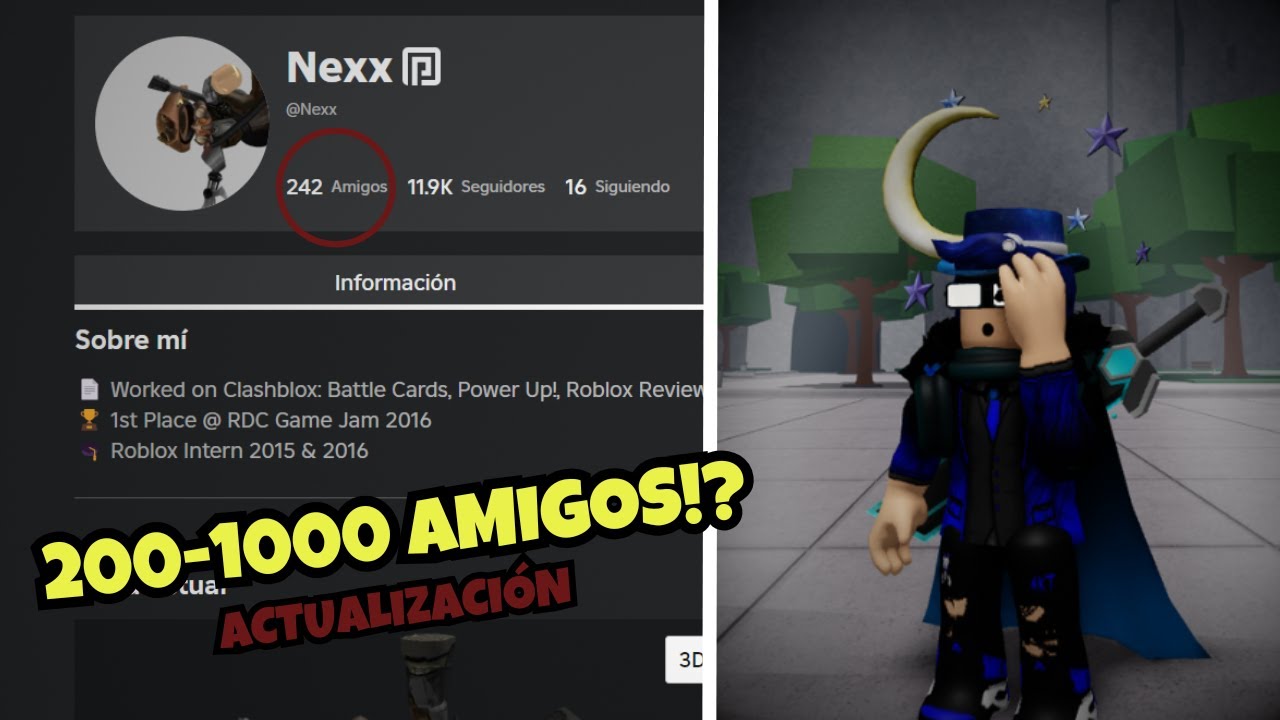 YA PUEDES TENER MÁS DE 200 AMIGOS EN ROBLOX?! ACTUALIZACIÓN MÁS ...