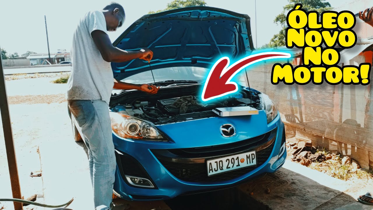 Primeira Troca De Óleo E Filtros Do Mazda Axela Em Moçambique | - YouTube