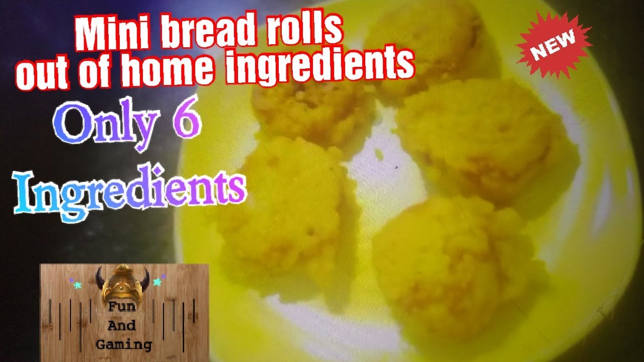Mini bread rolls.....😋 Super easy and tasty snack recipe out of home ...