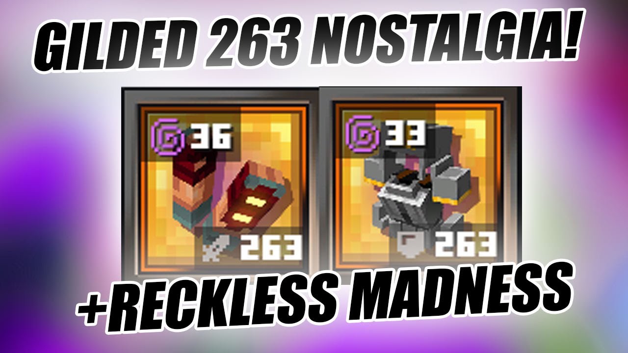 263 Gilded Full Metal Armor + Fighter's Bindings + Reckless — Minecraft ...
