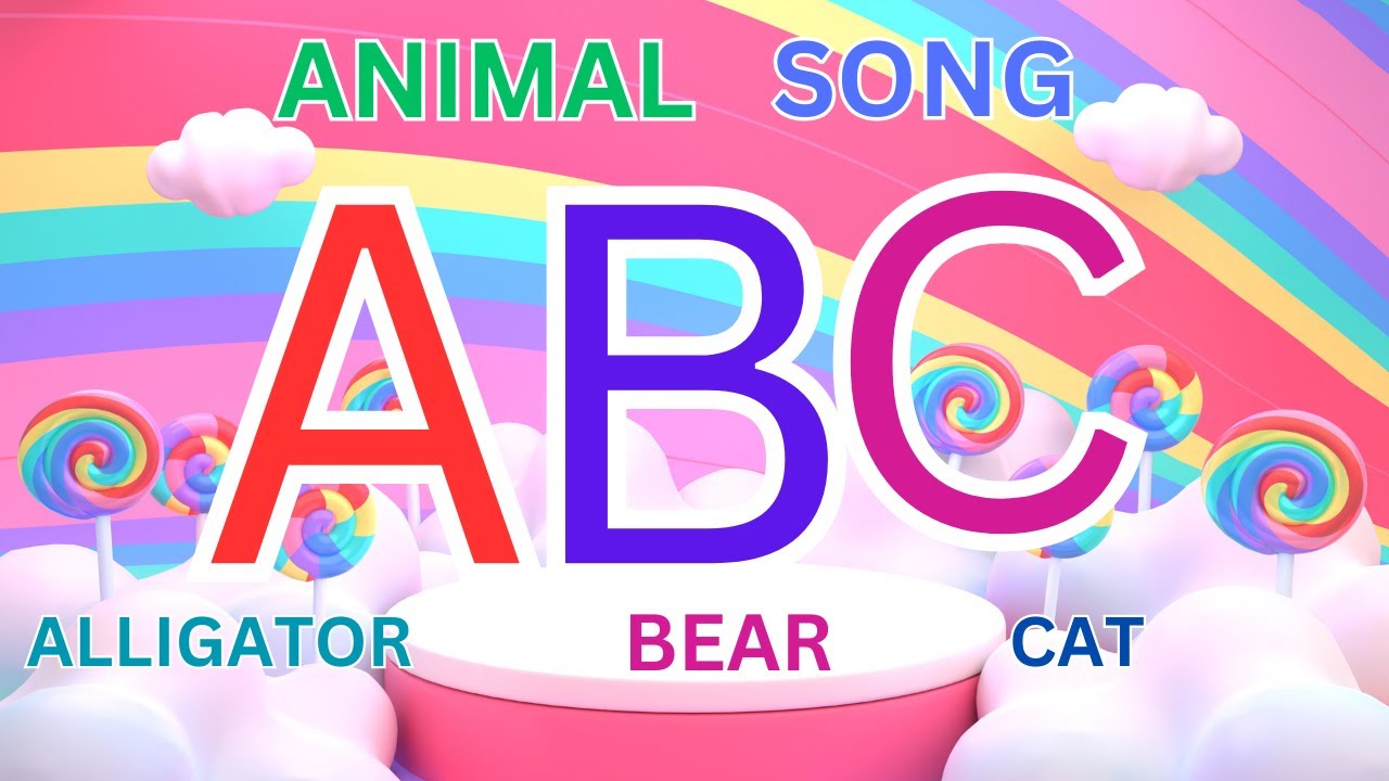 "Alphabet Animals" - ABC Animals Song for Kids | Learn animals, phonics ...