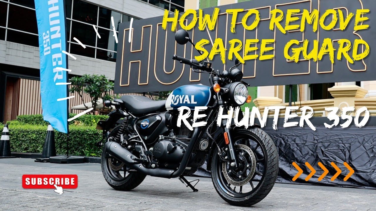 How To Remove Saree Guard of Hunter 350 - YouTube