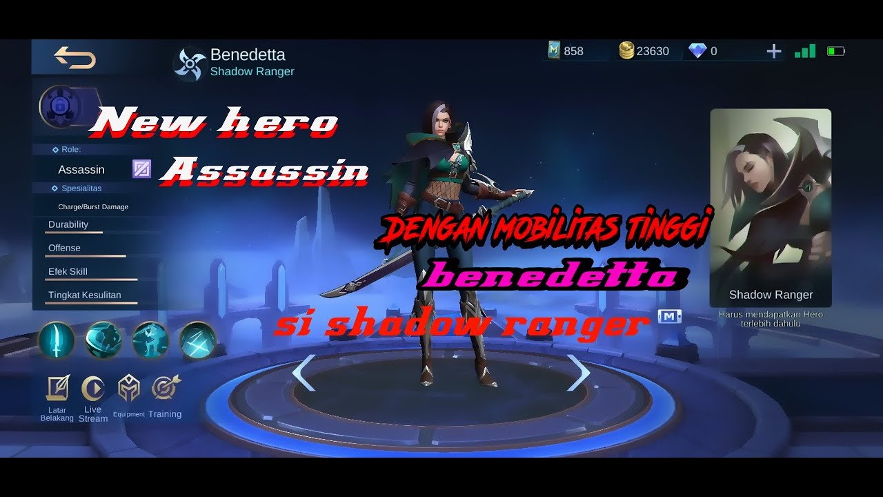 New Hero Benedetta Hero Assassin dengan Mobilitas Tinggi - YouTube
