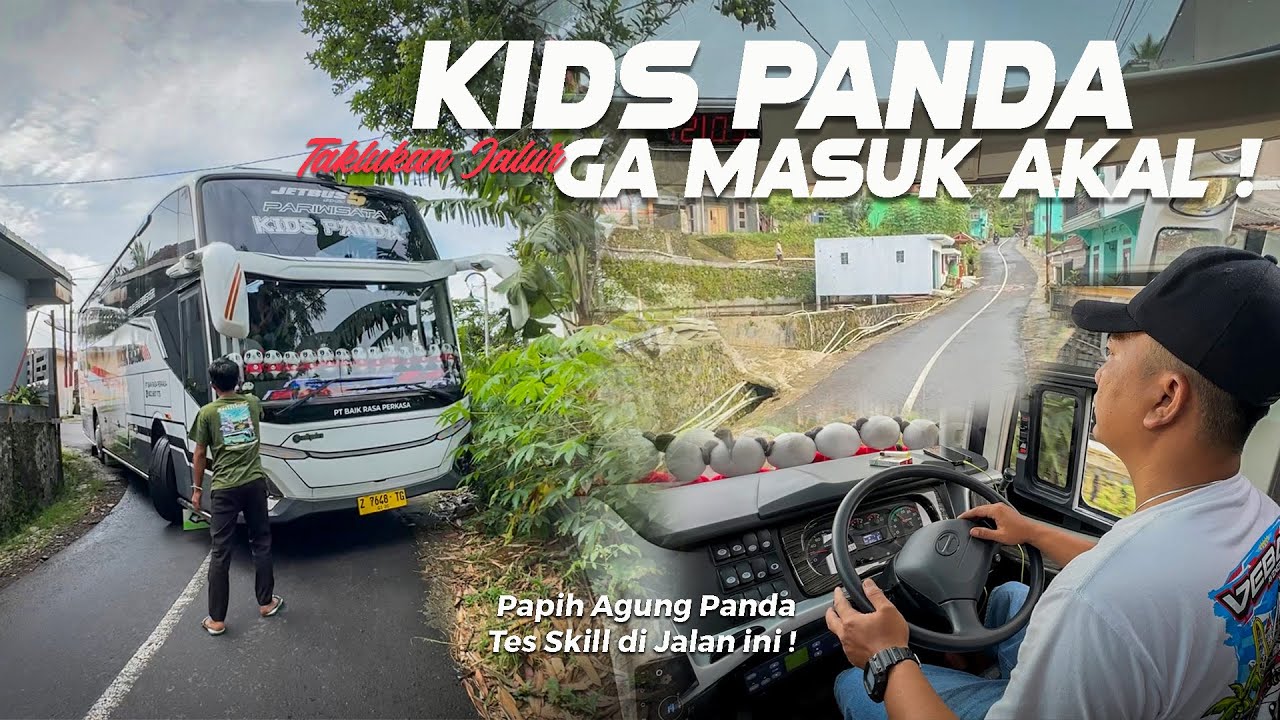 [ IKUT KIDS PANDA TAKLUKAN JALAN DILUAR NALAR ! ] UJI SKILL PAPIH AGUNG KELUAR GARASI BAIK RASA ...