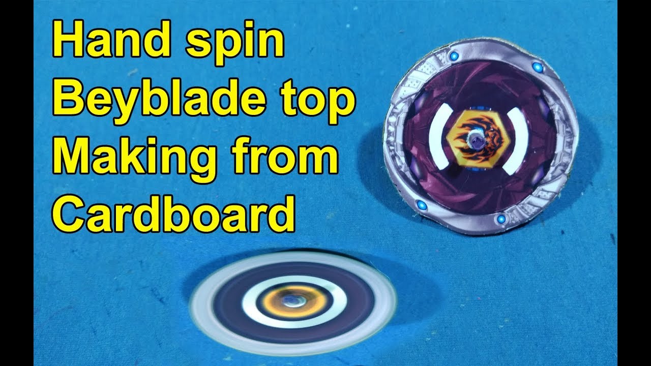Cardboard Hand spin Beyblade Top looking Phantom ori | make Phantom ori ...