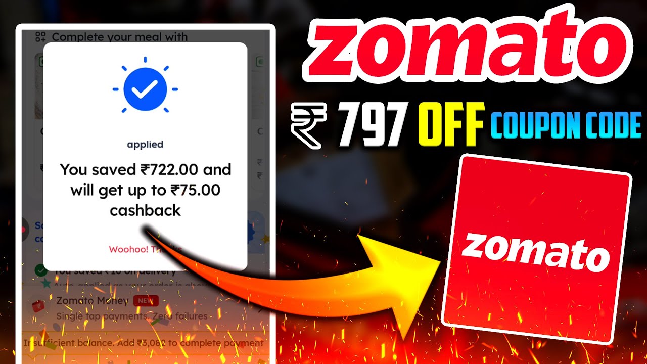 498 off🔥 | Zomato Coupon Code Today | Zomato Offer Today | Zomato ...