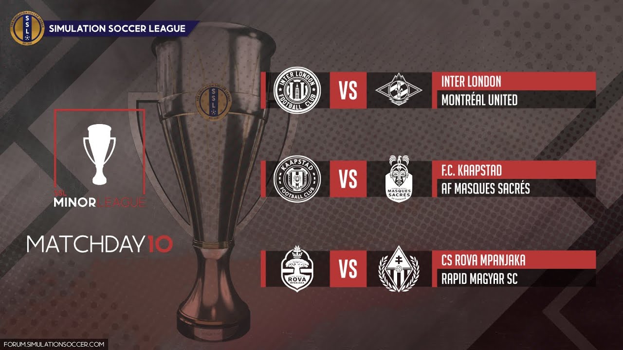 Simulation Soccer League | Season 23 | Minor League | Matchday 10 Part ...