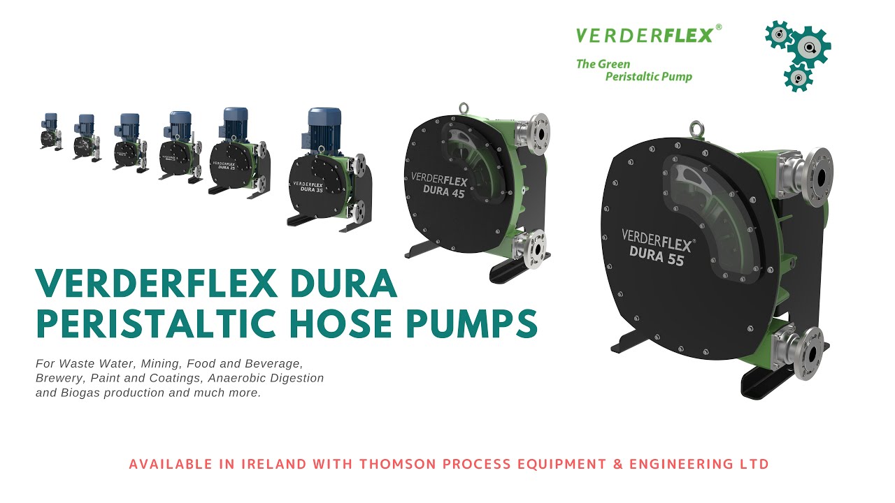Verderflex Dura Peristaltic Hose Pump by Thomson Process - YouTube
