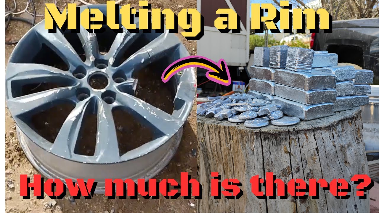 Melting a Rim. How much aluminum is there? - YouTube