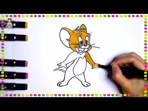 Jerry Cartoon Painting Tutorial for Kids (Ages 6-8