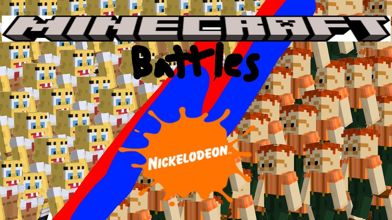 minecraft battles nickelodeon edition - YouTube