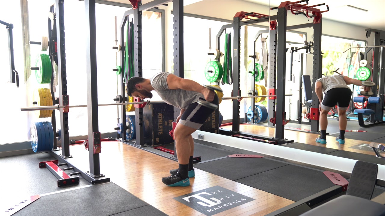 Patada de triceps con mancuerna - YouTube