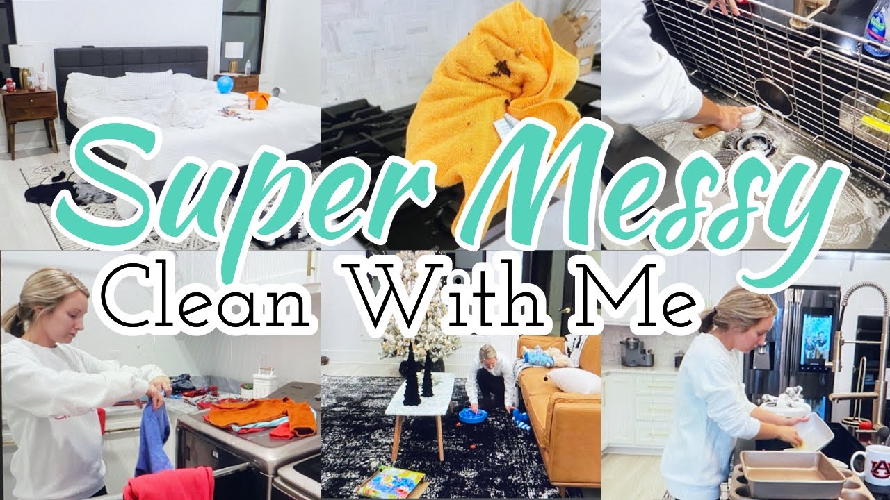 SUPER MESSY 2 DAY CLEAN WITH ME | EXTREMELY SATISFYING CLEANING ...